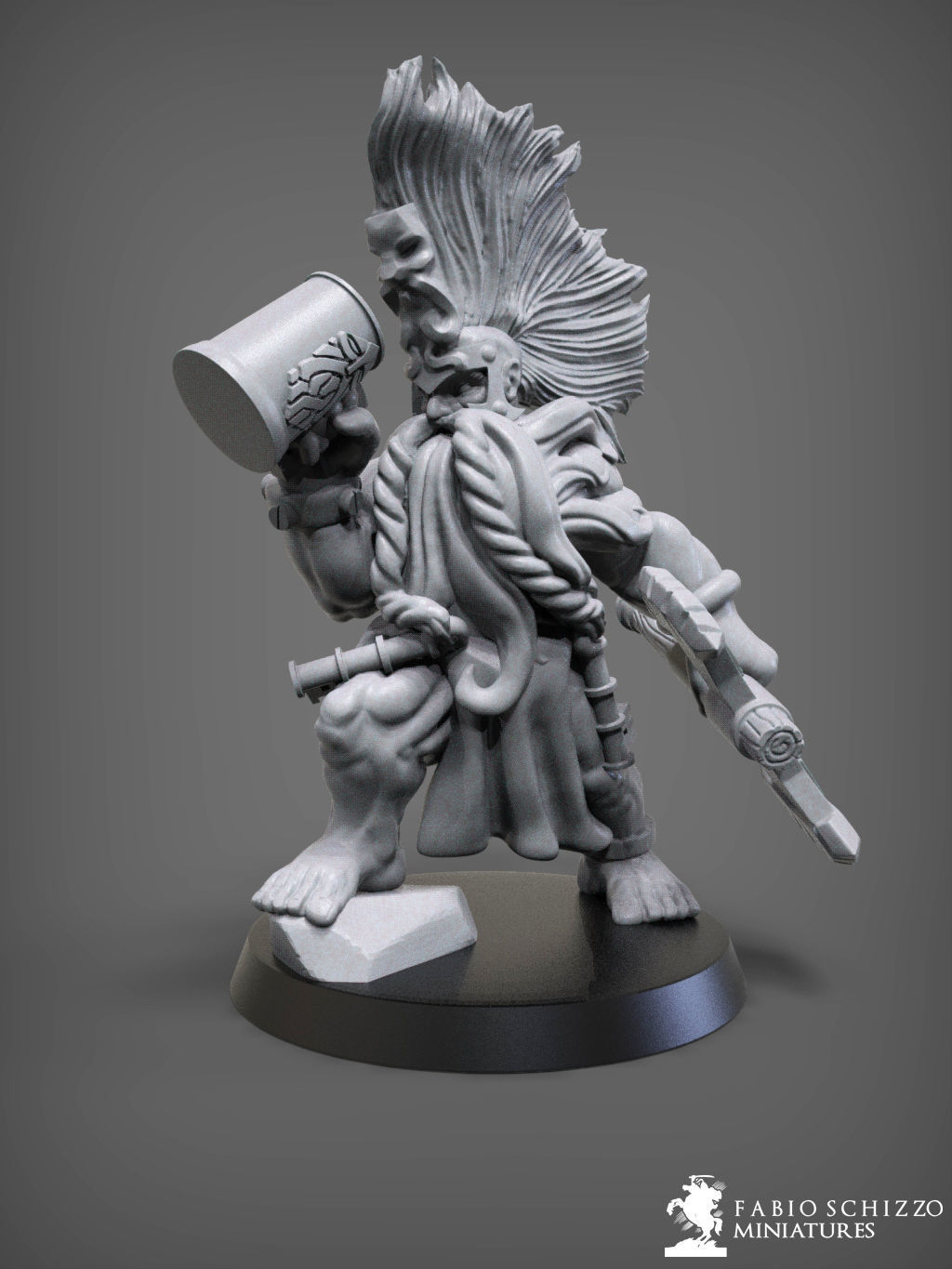 Wild Dwarf 3D model 3D printable | CGTrader