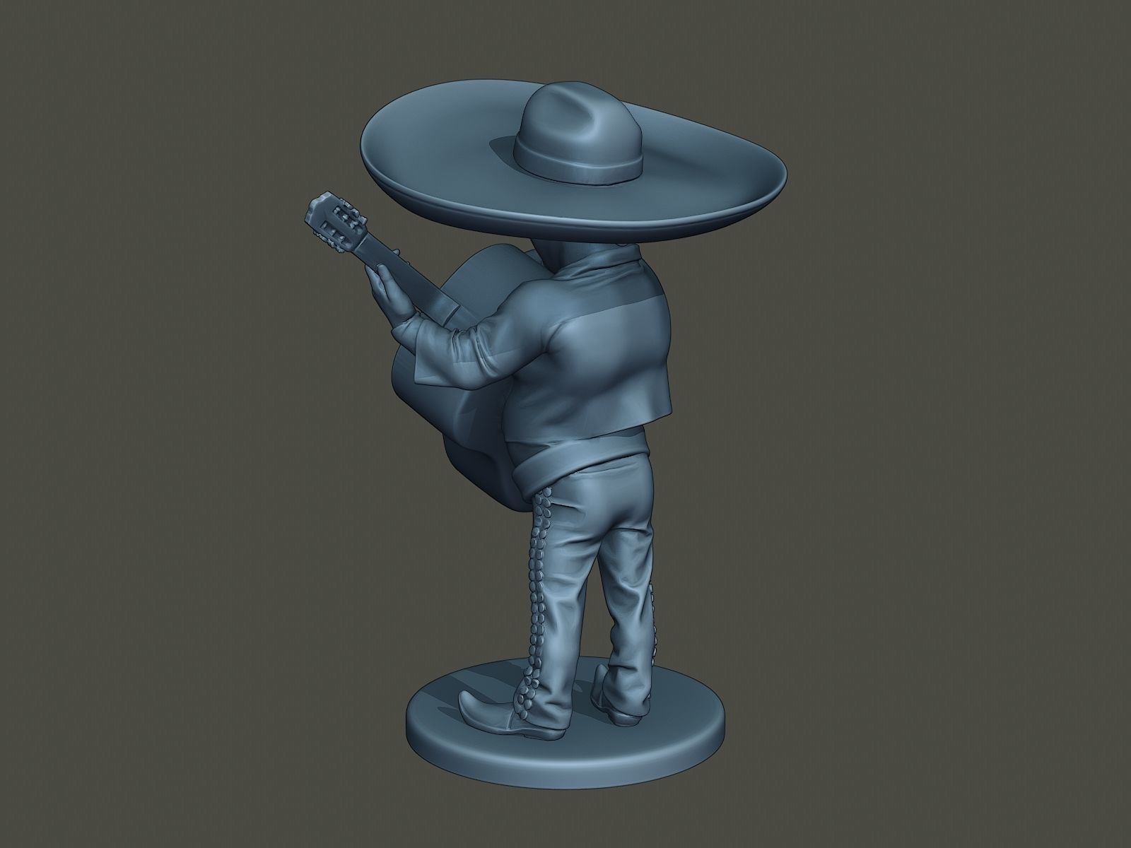 Donald Trump Mariachi Big Guitar 3D model 3D printable | CGTrader