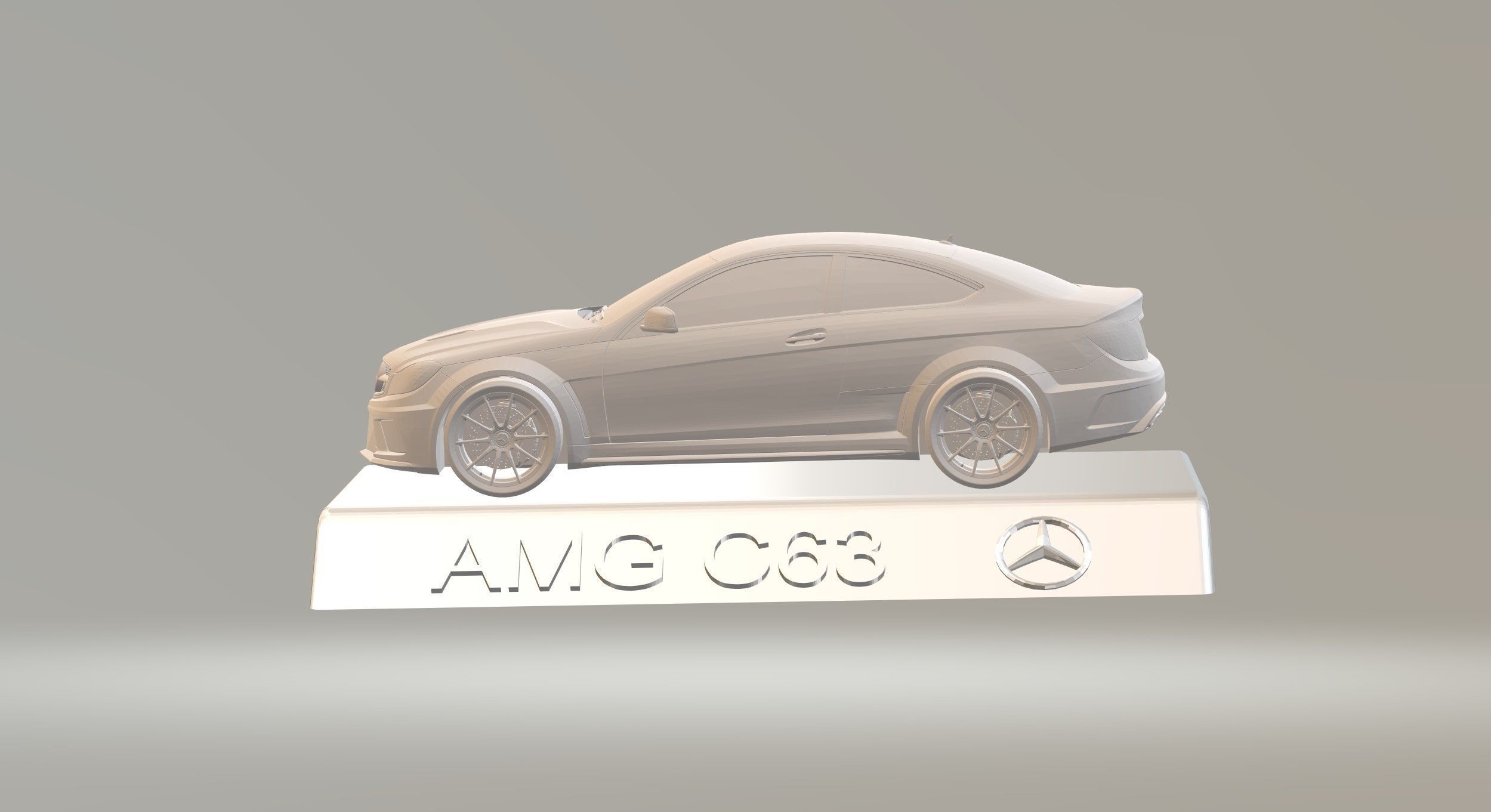 MERCEDES BENZ AMG C63 CAR 3D PRINTING STL FILE 3D model 3D printable ...