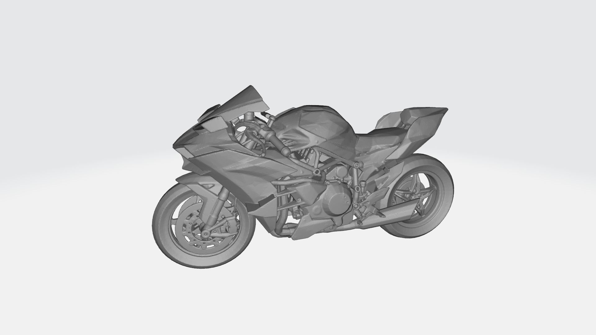KAWASAKI NINJA H2 3D PRINTING STL FILE 3D model 3D printable | CGTrader