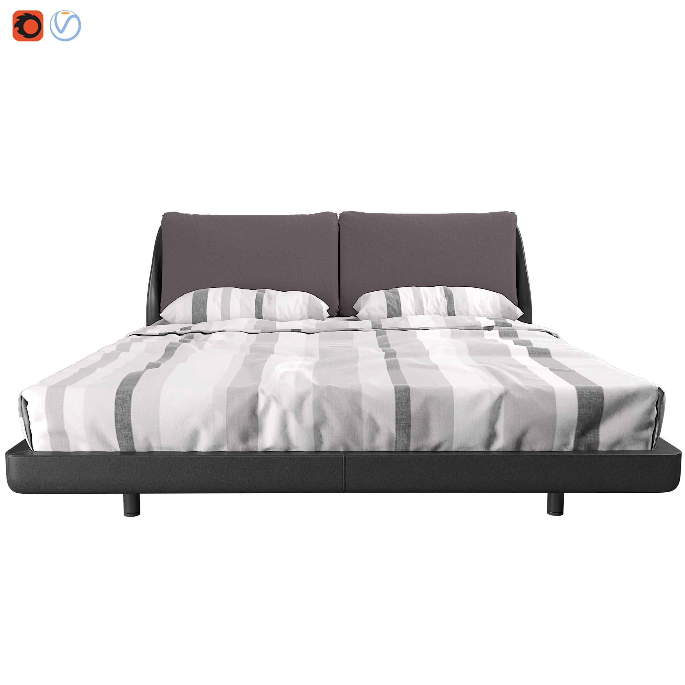 Makura bed By Piero Lissoni 3D model | CGTrader