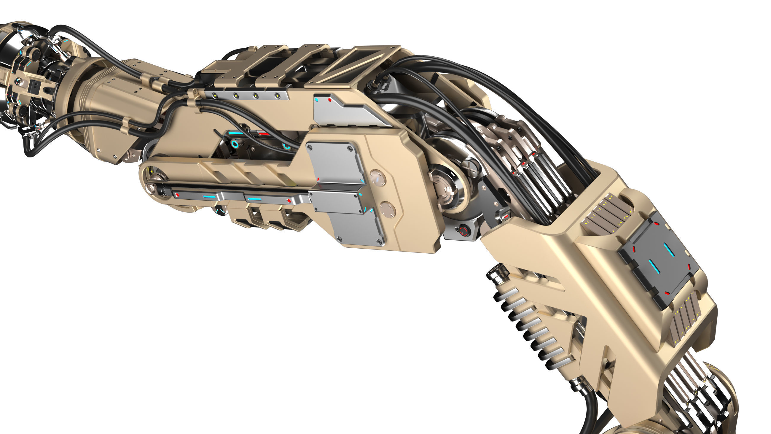 Robotic Arm 2b Rigged 3D model animated rigged | CGTrader