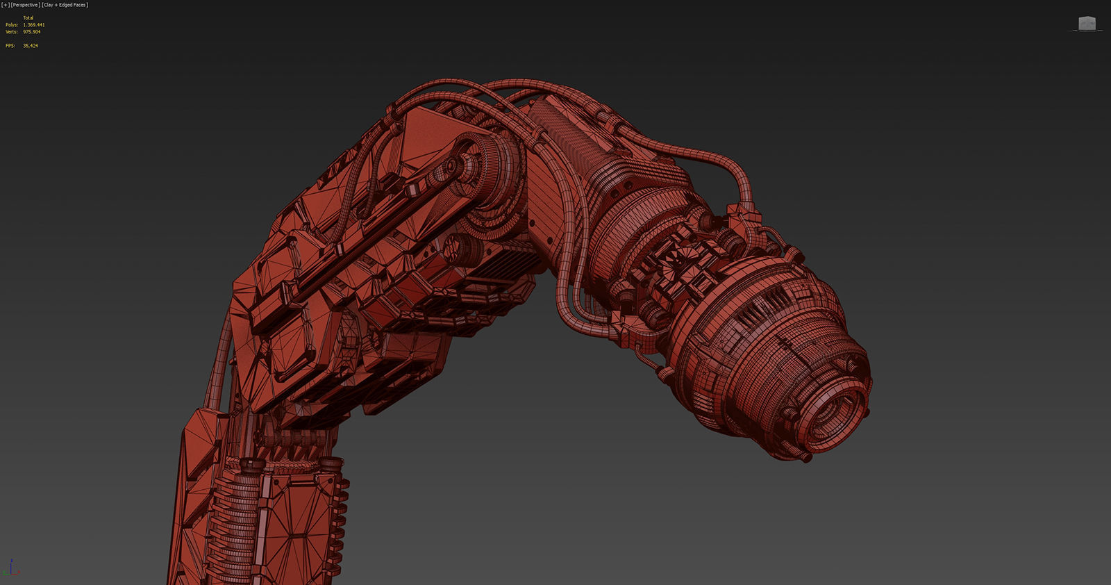 Robotic Arm 2b Rigged 3D model animated rigged | CGTrader