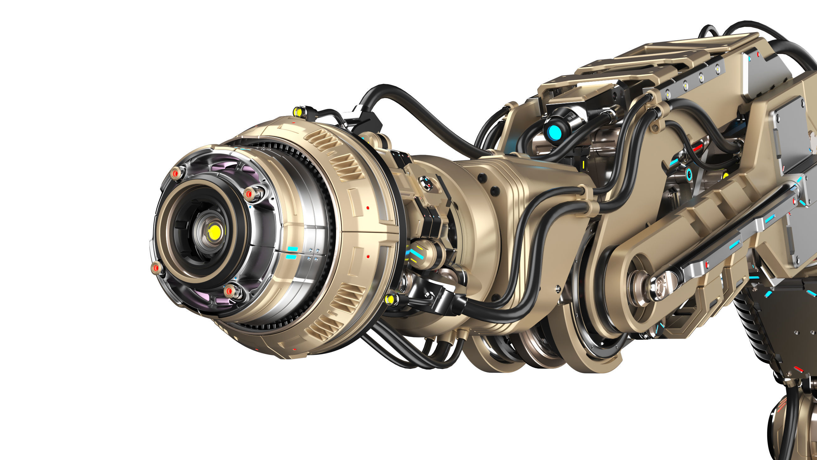 Robotic Arm 2b Rigged 3D model animated rigged | CGTrader