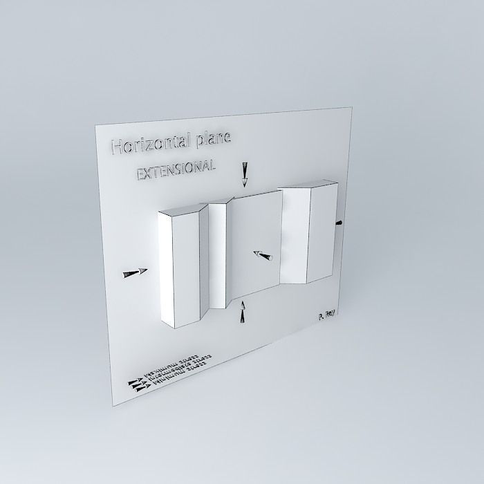 Extensional Tectonic Regime free 3D model | CGTrader