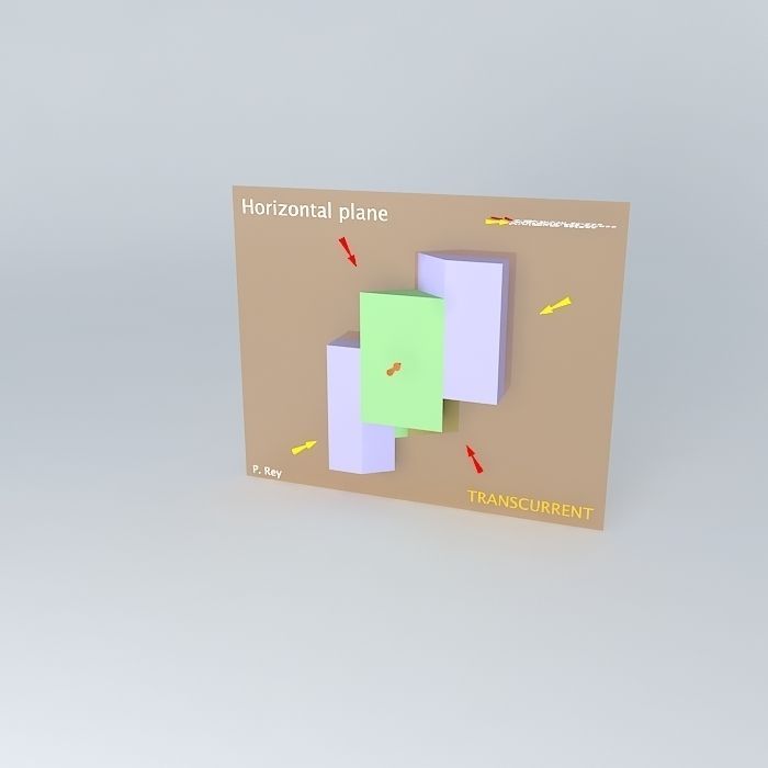 Transcurrent Tectonics free 3D model | CGTrader