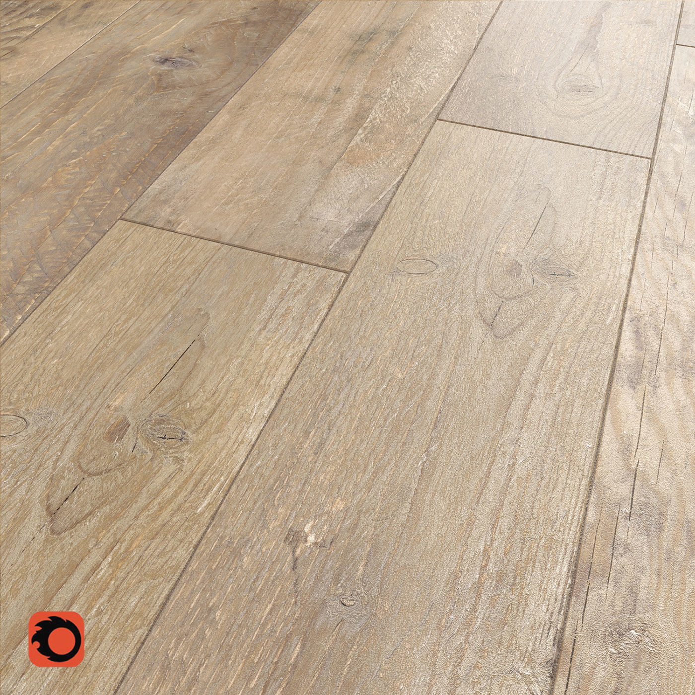 Timber beige Floor Tile 3D model | CGTrader