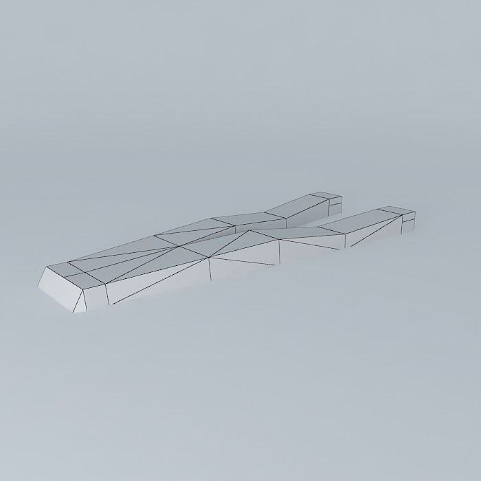 runway 1 two wooden planks free 3D model | CGTrader