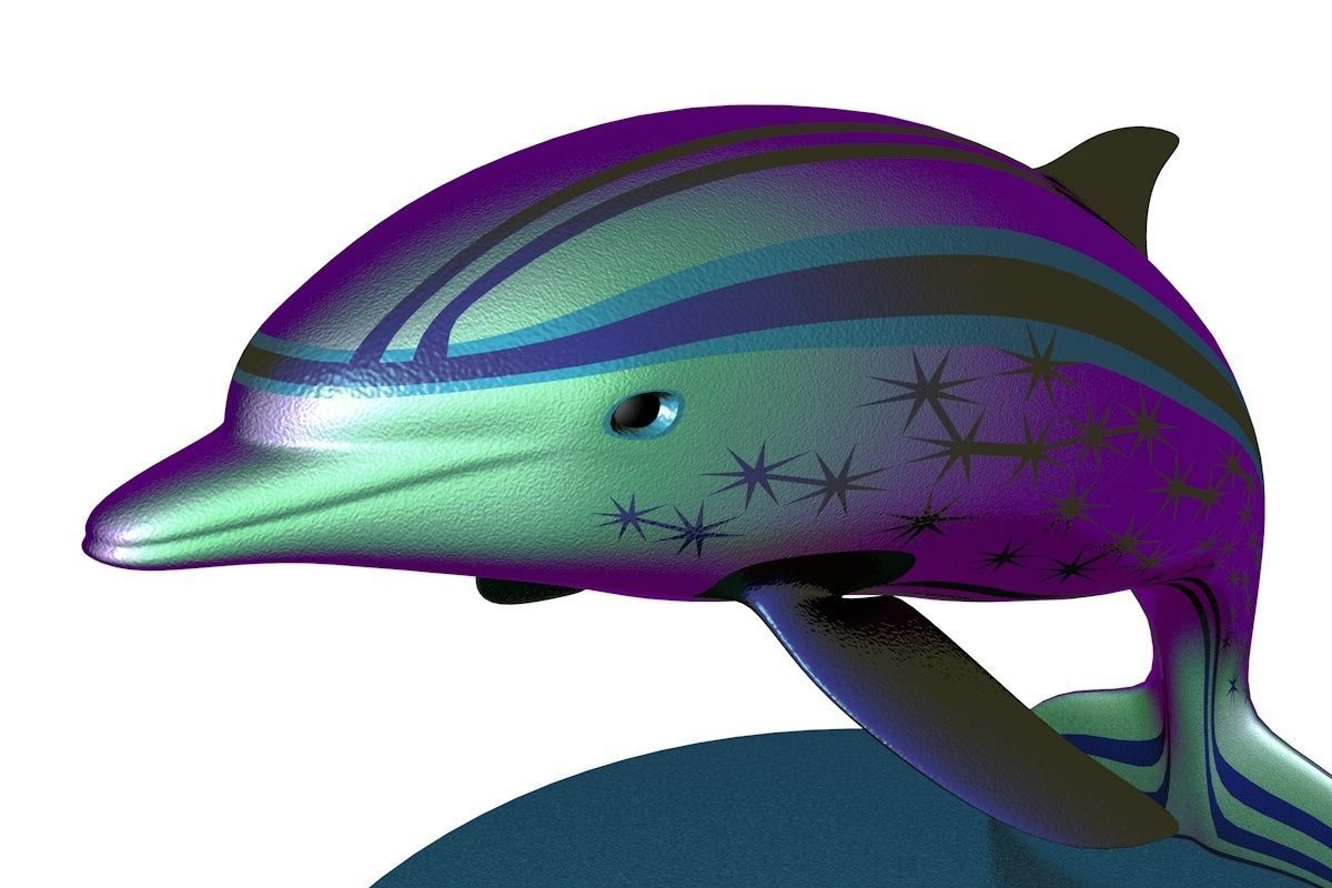 Fairy tale dolphin 3D model | CGTrader