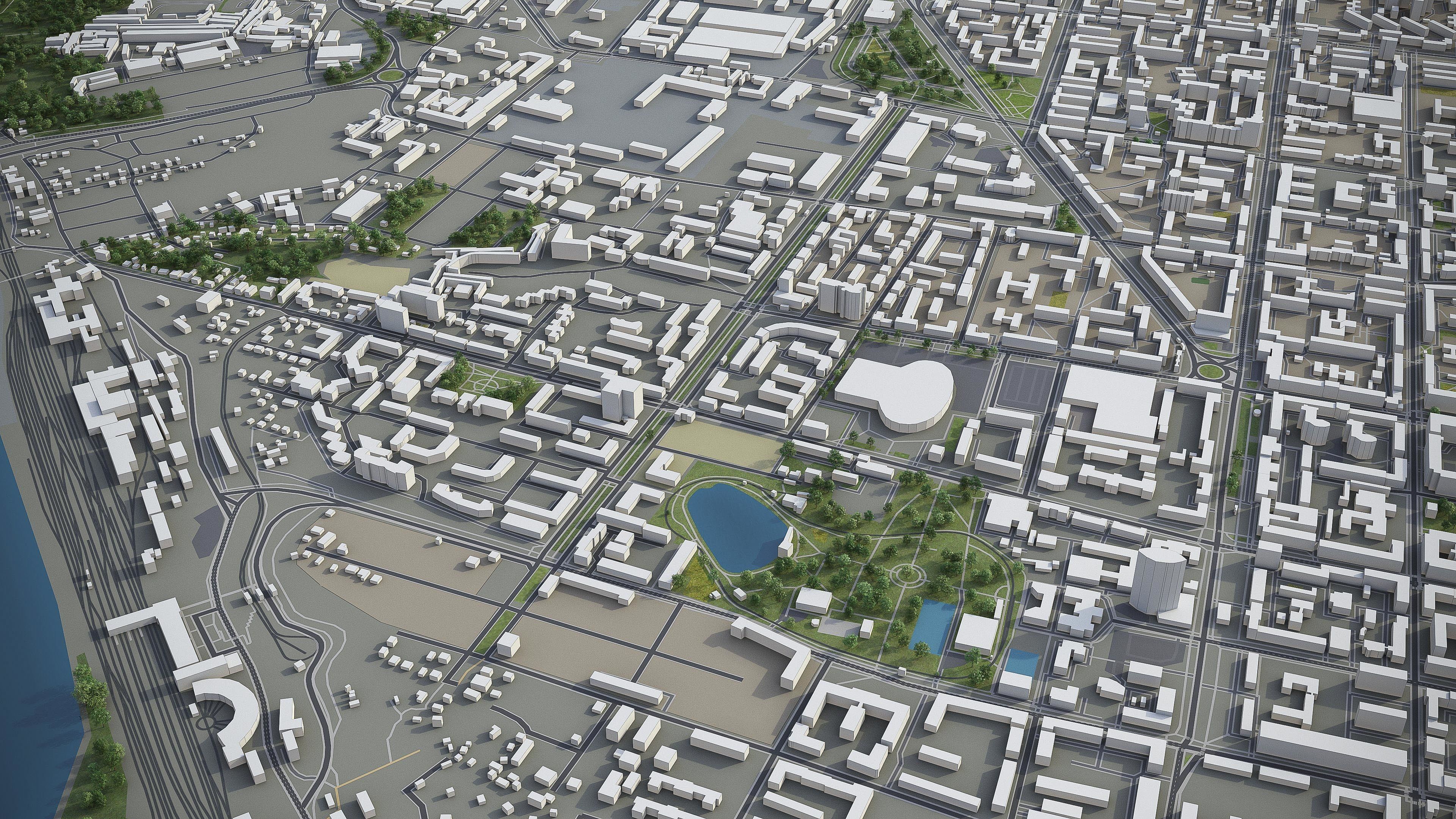 3D model Ufa - city VR / AR / low-poly | CGTrader