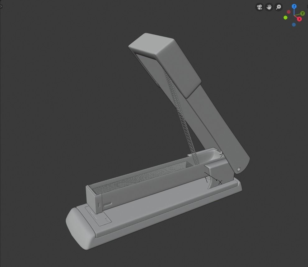 Rose Gold Stapler 3D model rigged | CGTrader