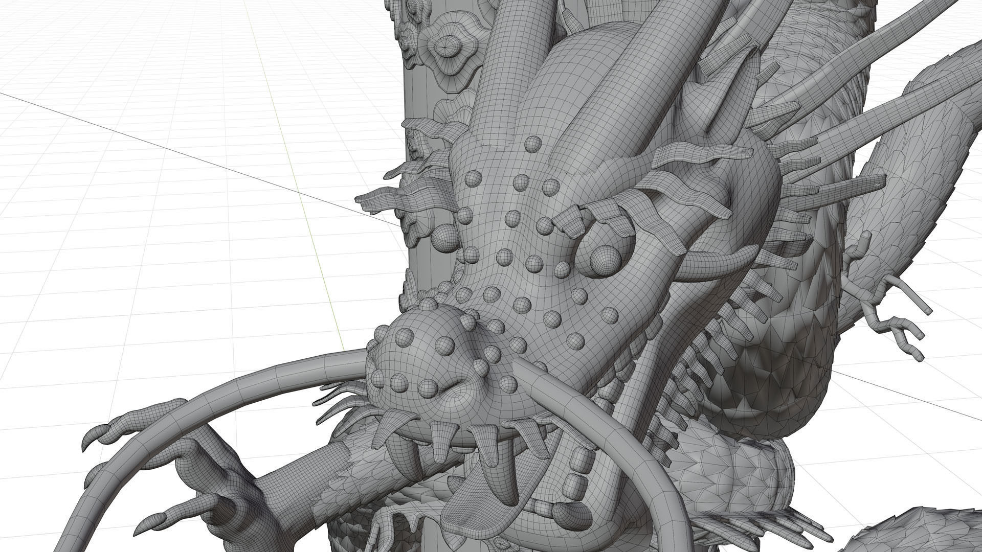 Chinese Dragon Column 3D model | CGTrader