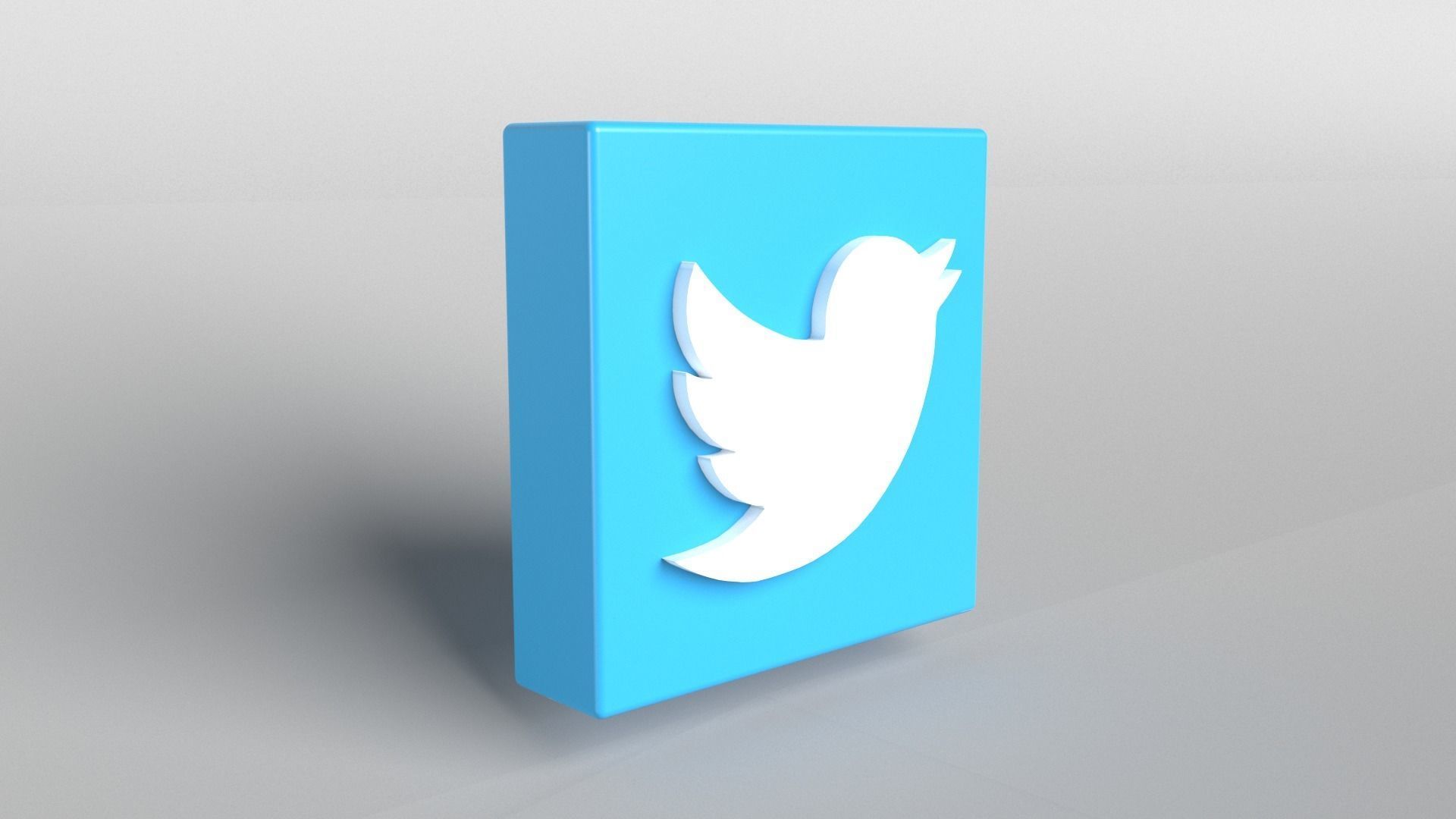 Twitter Block v1 001 free VR / AR / low-poly 3D model | CGTrader