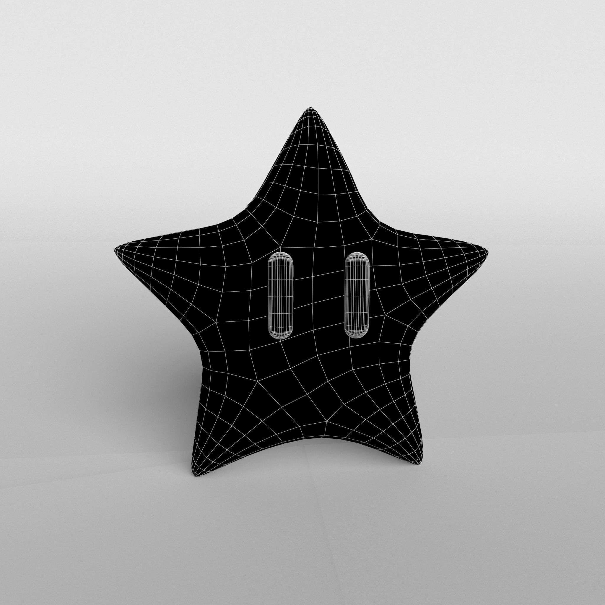 Mario Star v1 001 free VR / AR / low-poly 3D model | CGTrader