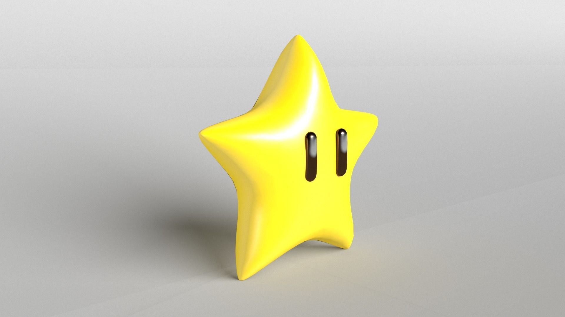 Mario Star v1 001 free VR / AR / low-poly 3D model | CGTrader