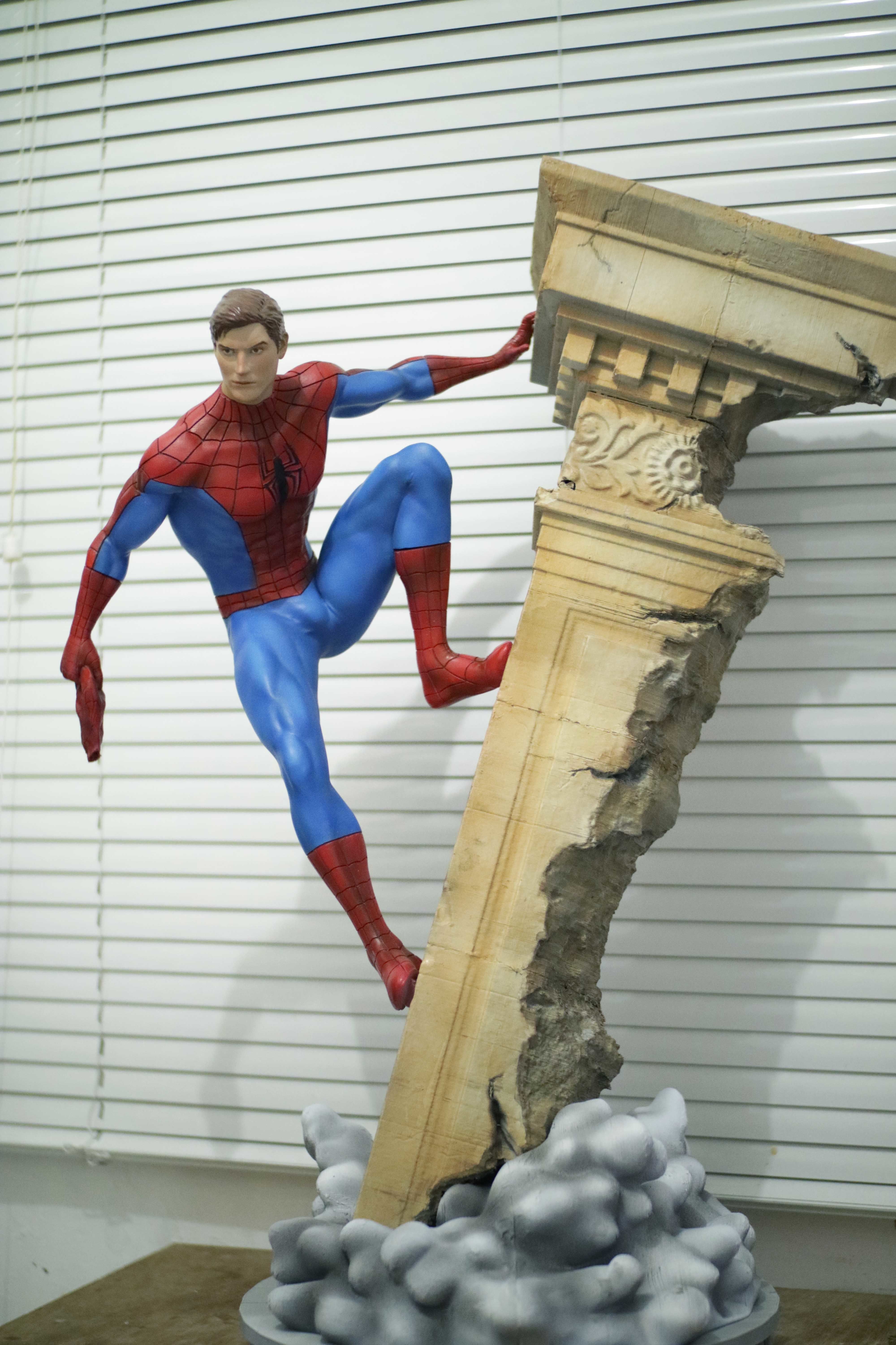 Spiderman statue fan art 3d print 3D model 3D printable | CGTrader