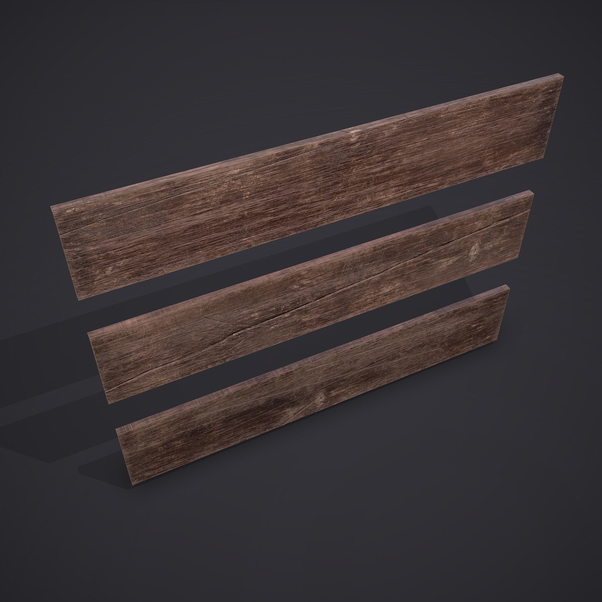 3D model Wood Planks VR / AR / low-poly | CGTrader
