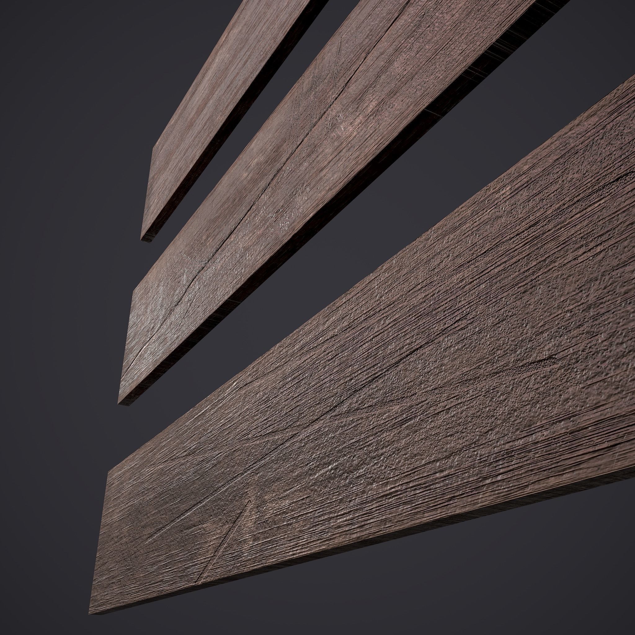3D model Wood Planks VR / AR / low-poly | CGTrader