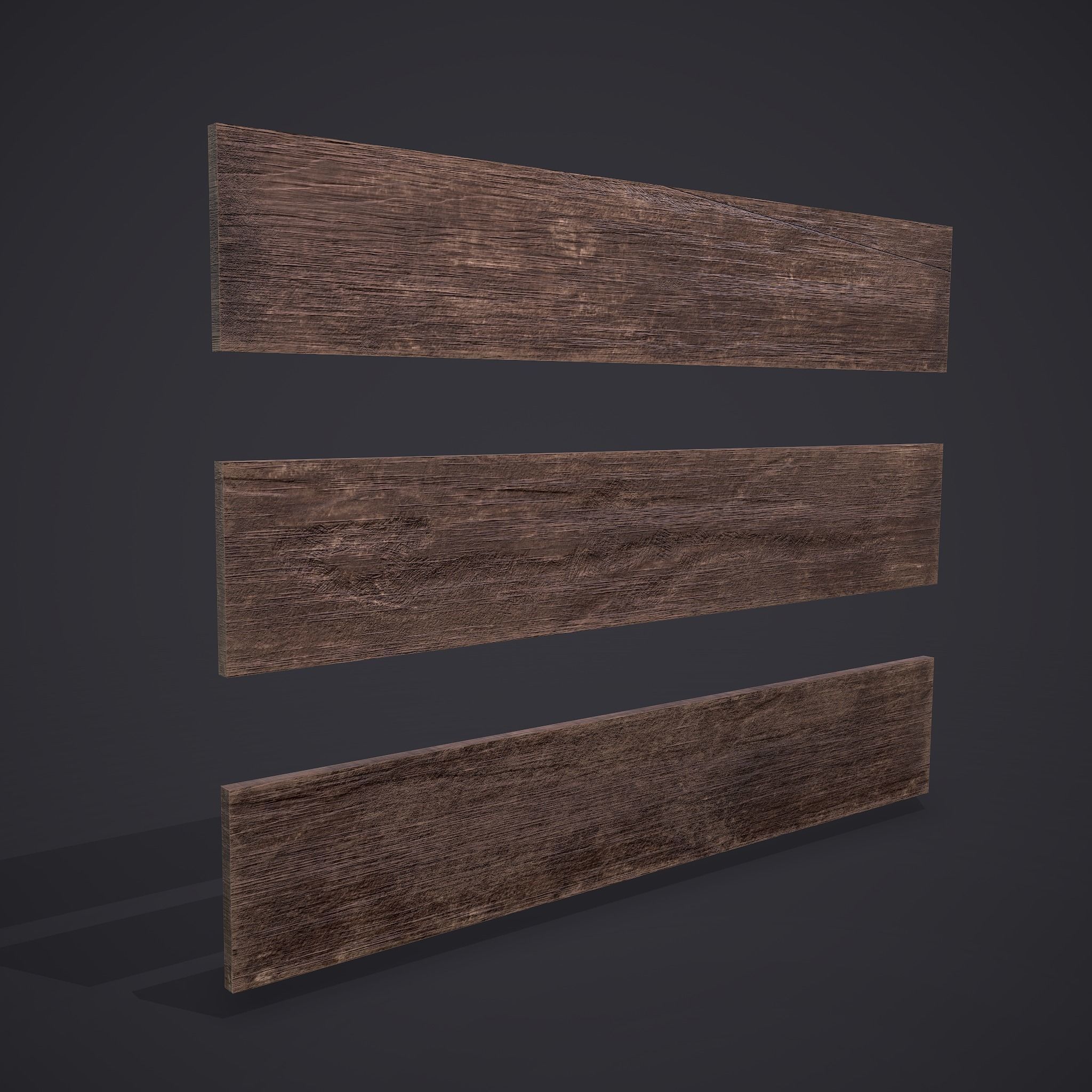 3D model Wood Planks VR / AR / low-poly | CGTrader