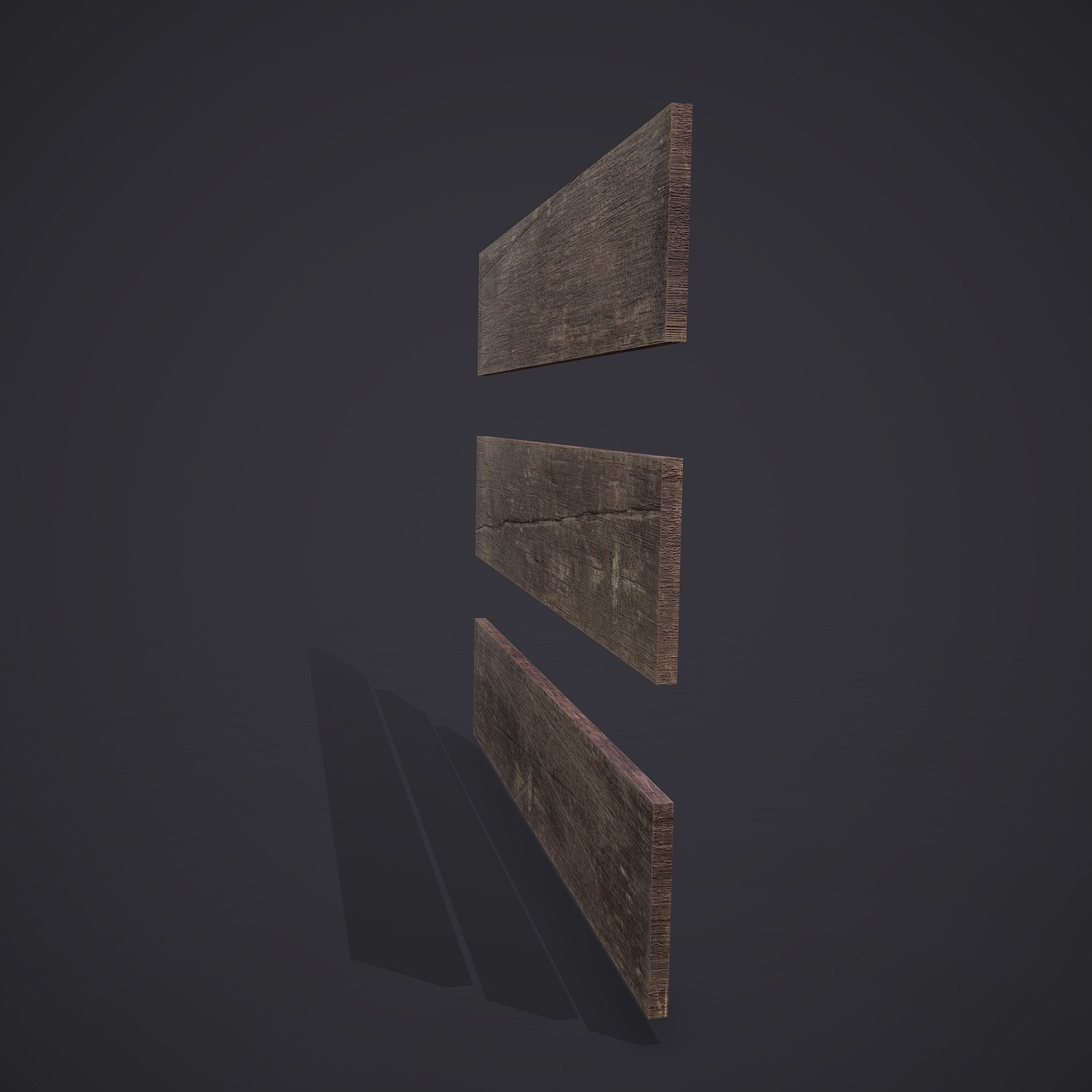 3D model Wood Planks VR / AR / low-poly | CGTrader