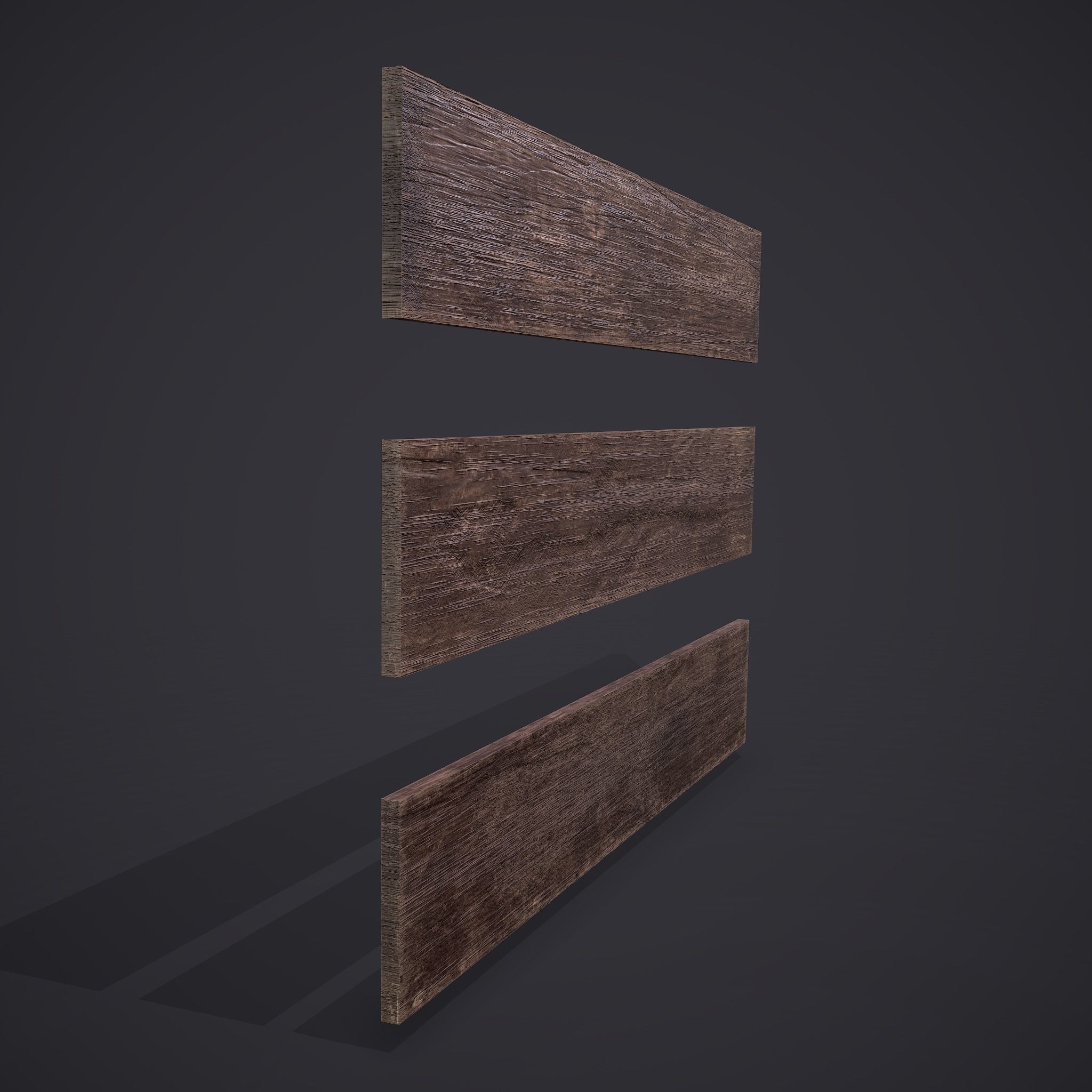 3D model Wood Planks VR / AR / low-poly | CGTrader