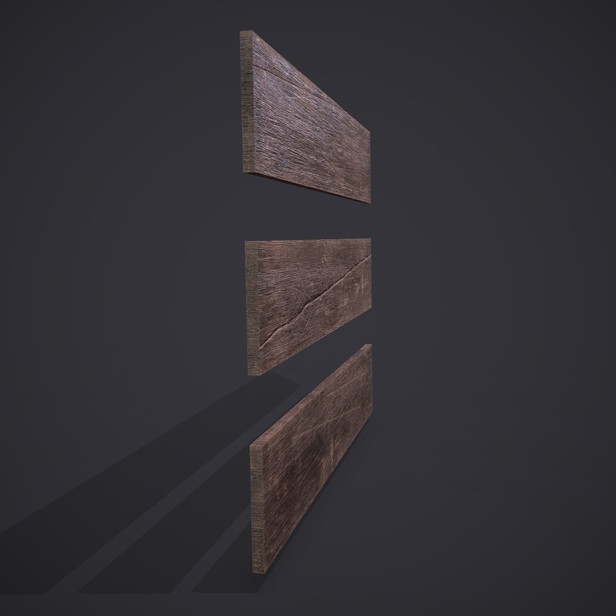 3D model Wood Planks VR / AR / low-poly | CGTrader
