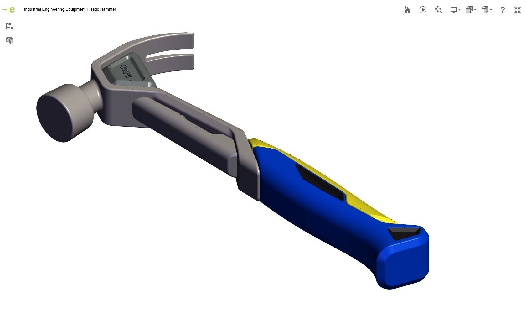 Plastic Hammer 3D model 3D printable | CGTrader