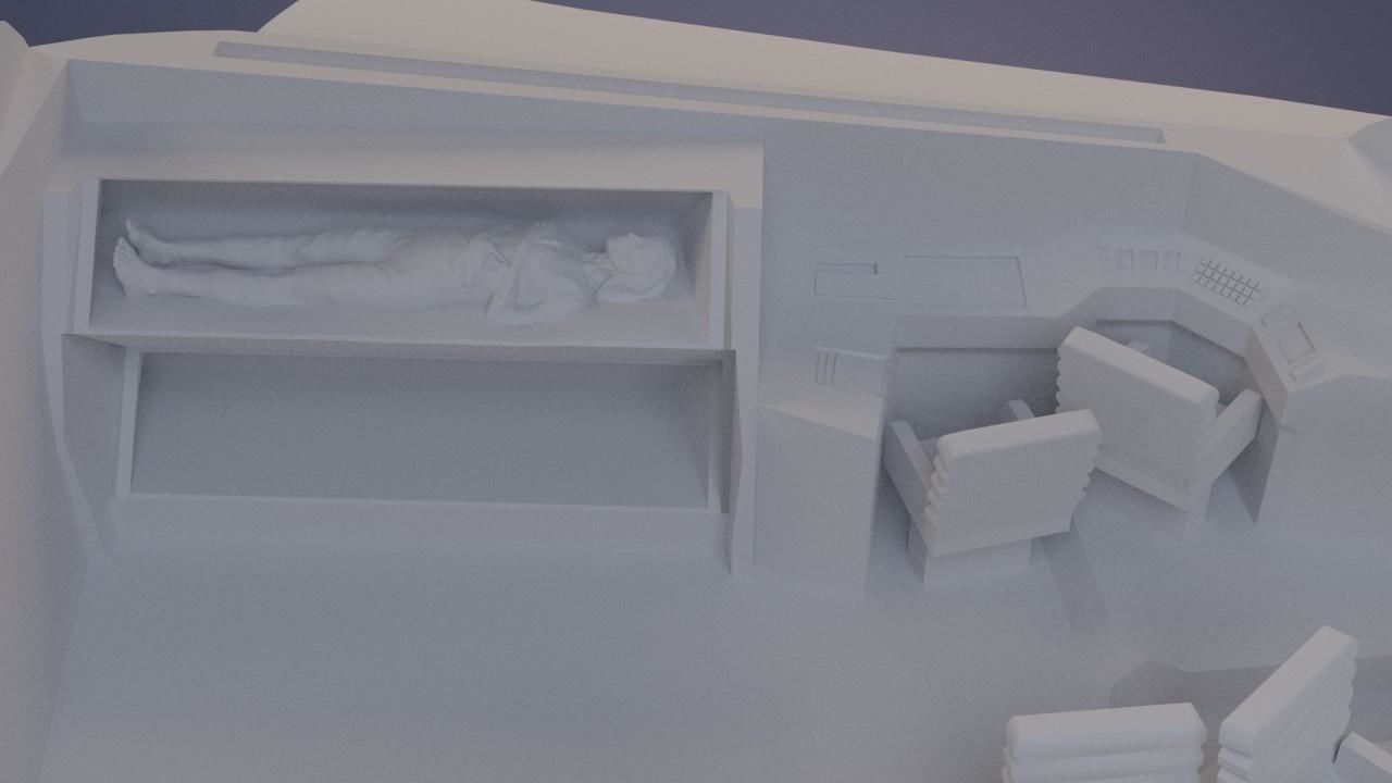 Icarus spaceship 3D model 3D printable | CGTrader