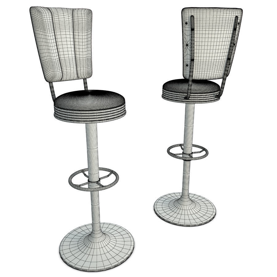 American Diner Bar Stool 3D model | CGTrader