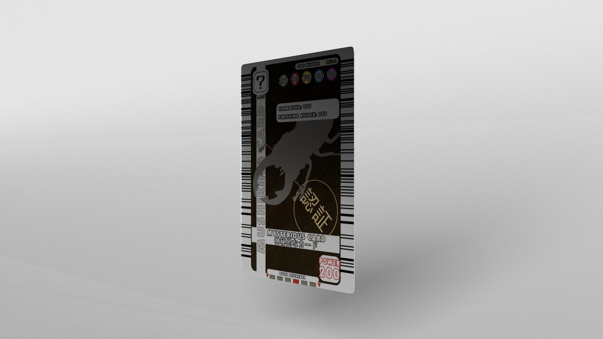 3D model Mushiking Card v1 001 VR / AR / low-poly | CGTrader