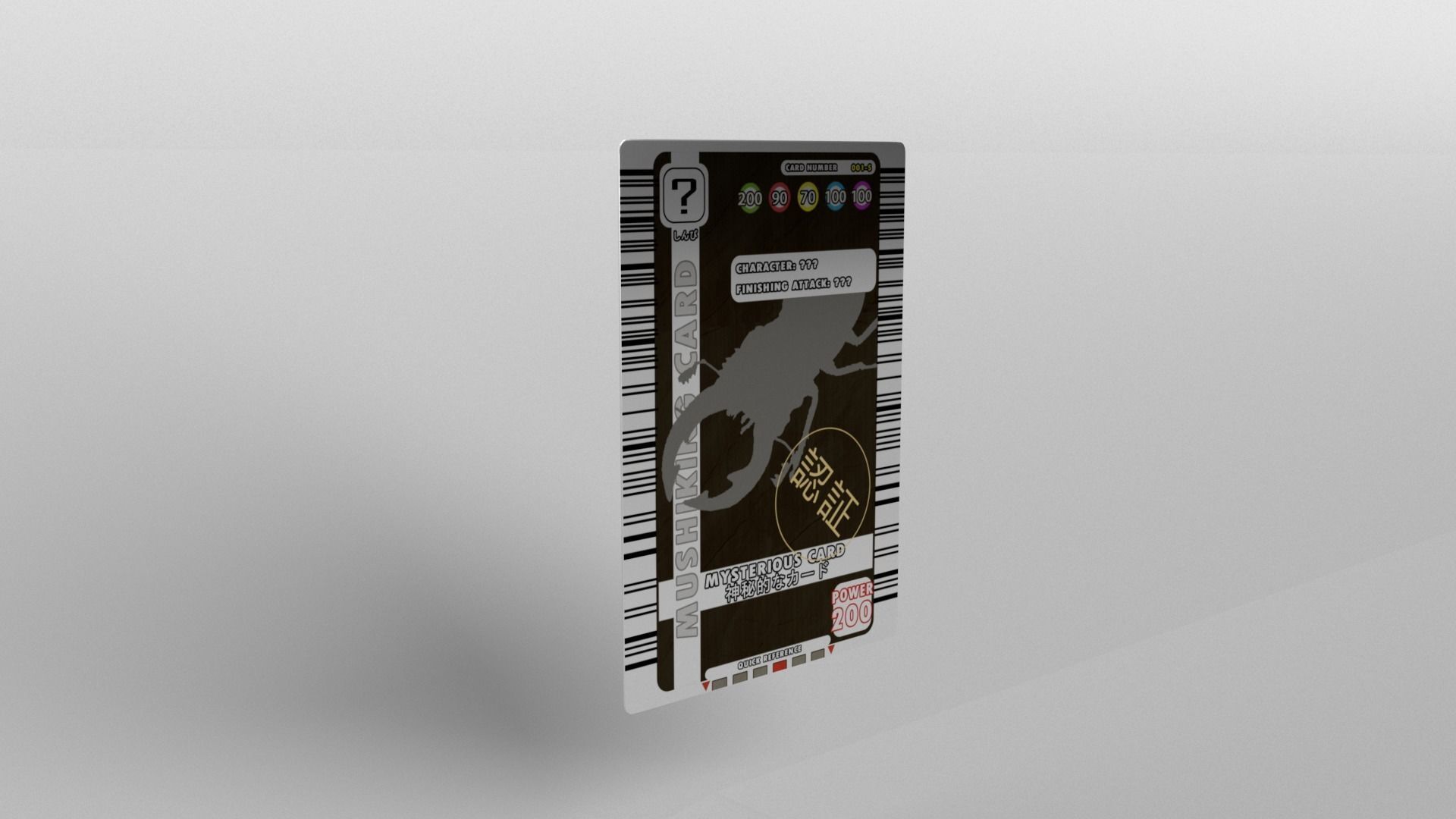 3D model Mushiking Card v1 001 VR / AR / low-poly | CGTrader