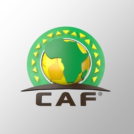 3D model CAF Confederation of African Football 3D LOGO VR / AR / low ...
