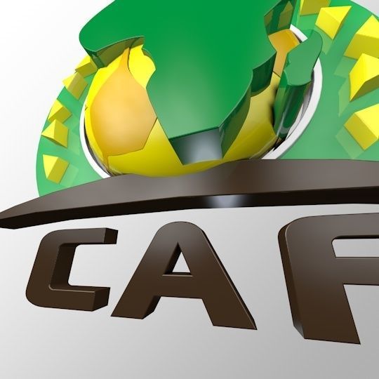 3D model CAF Confederation of African Football 3D LOGO VR / AR / low ...