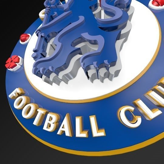 3D model Chelsea Football Club FC 3D LOGO VR / AR / low-poly | CGTrader