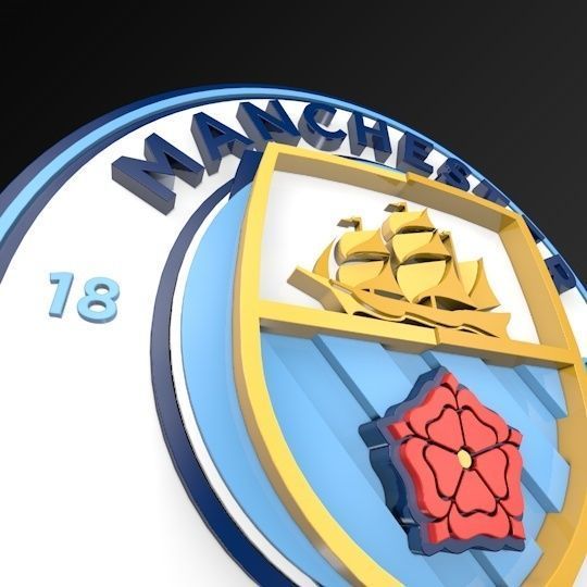 3D model Manchester City Football Club FC 3D LOGO VR / AR / low-poly ...