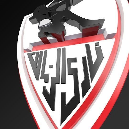 3D model Zamalek SC Egyption Football Club FC 3D LOGO VR / AR / low ...
