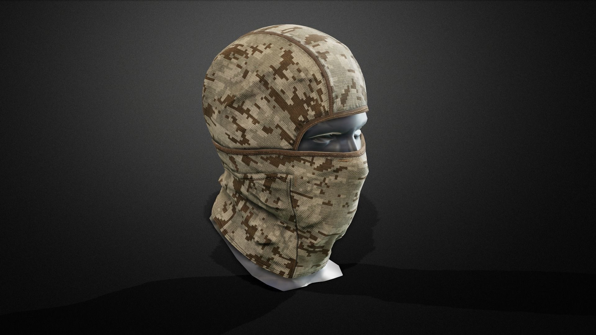 3D model Balaclava ski mask VR / AR / low-poly rigged | CGTrader