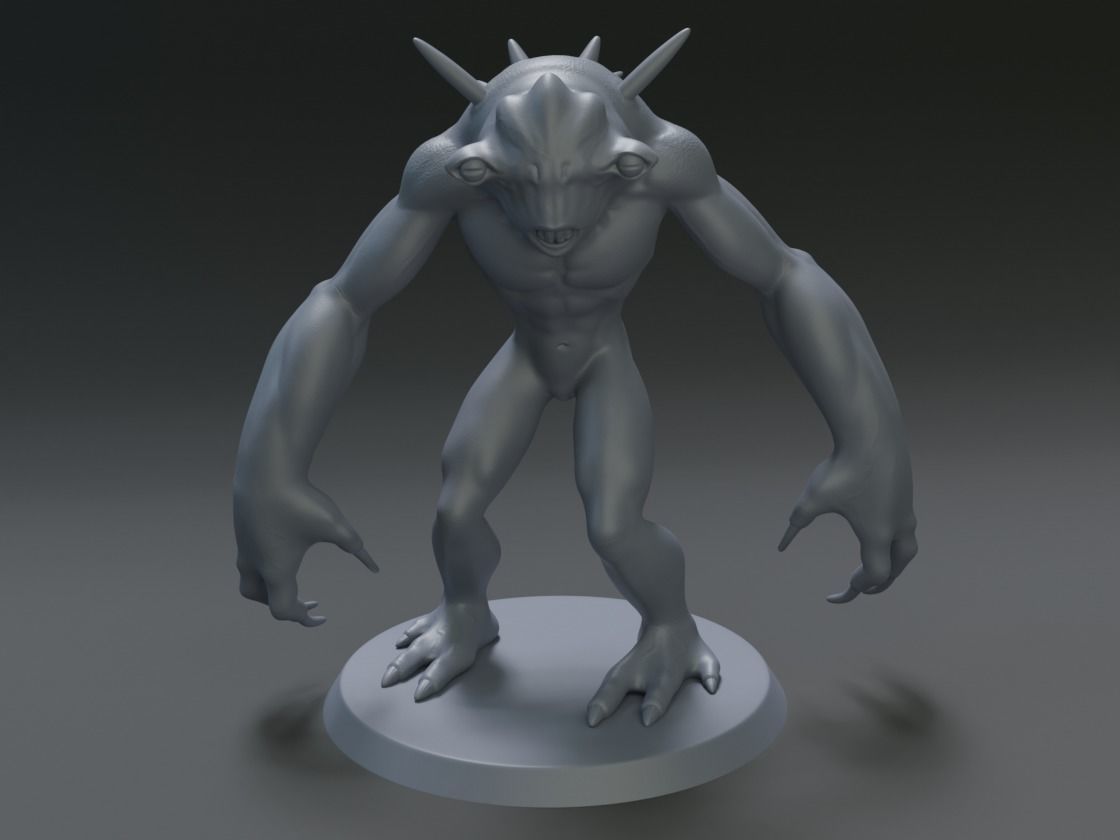 demon humanoid creature 3D model 3D printable | CGTrader