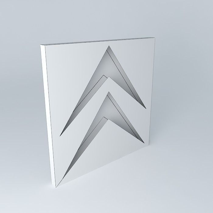 Citroen Logo free 3D model | CGTrader