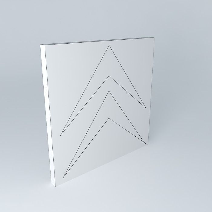 Citroen Logo free 3D model | CGTrader