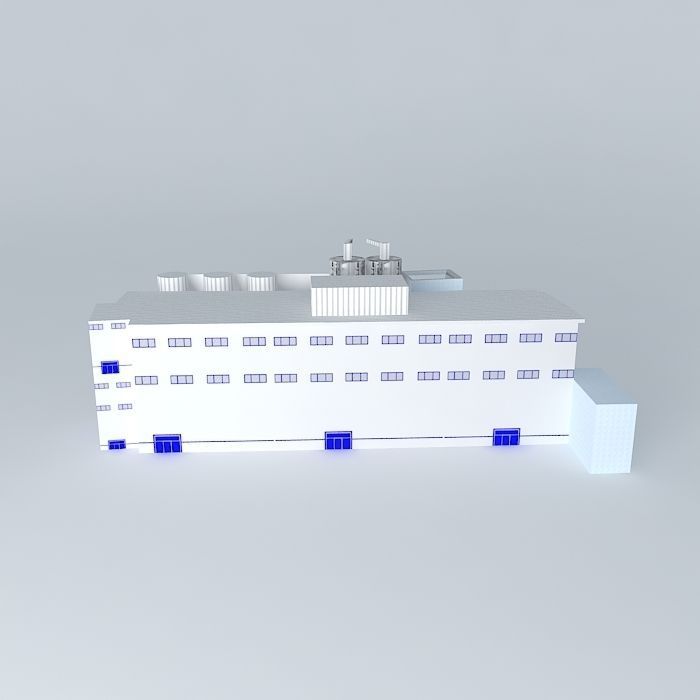 Konya Sugar Factory Plant free 3D model | CGTrader