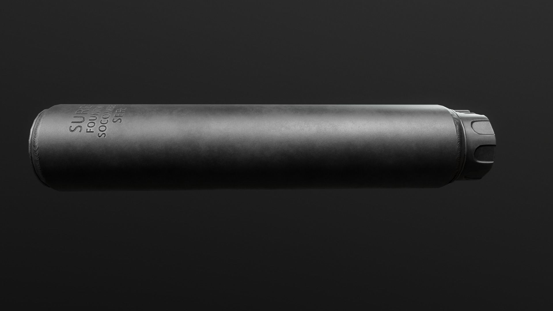 3D model Surefire SOCOM338-TI Suppressor and SFMB-338 Muzzle Brake VR ...
