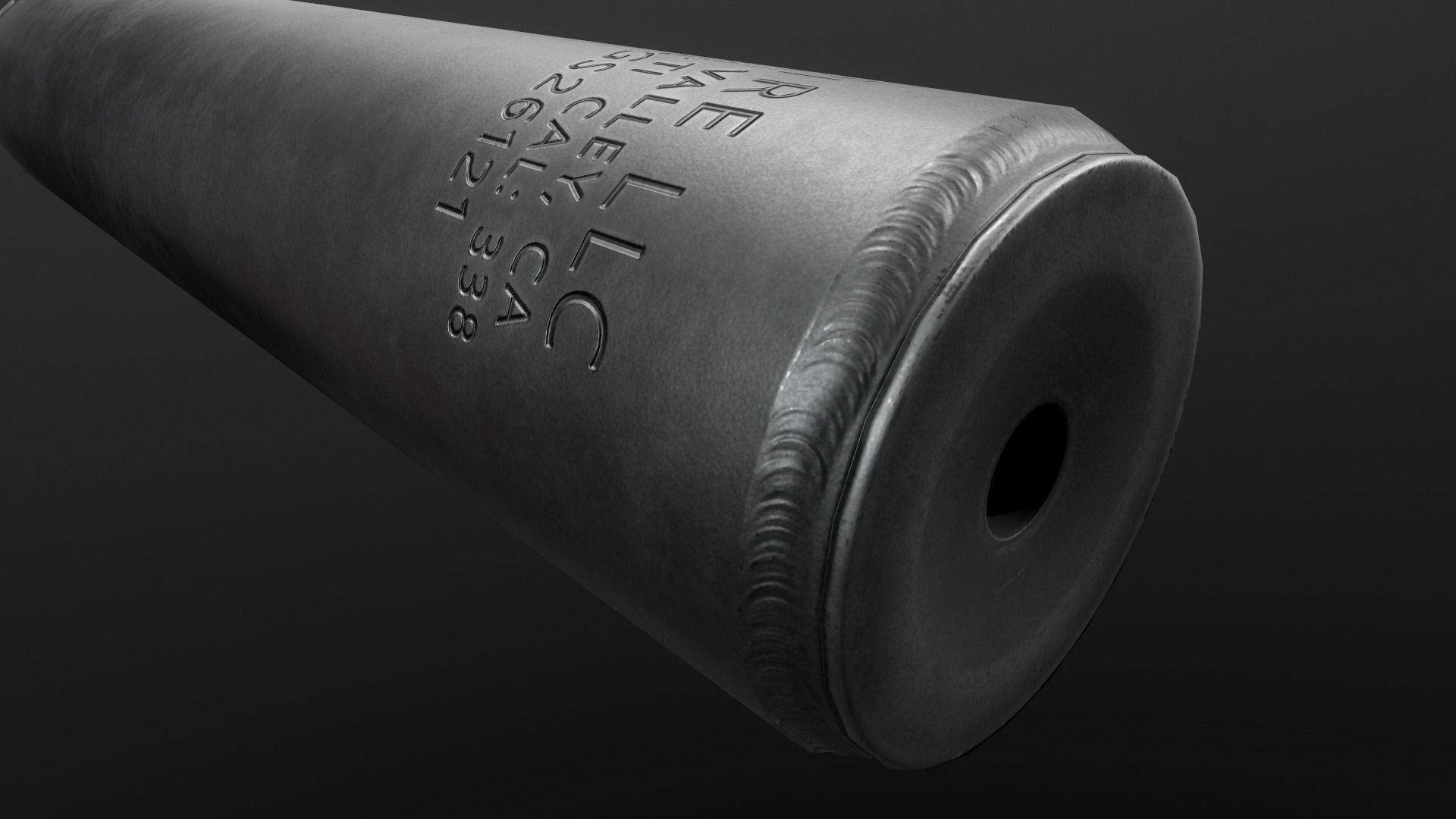 3D model Surefire SOCOM338-TI Suppressor and SFMB-338 Muzzle Brake VR ...