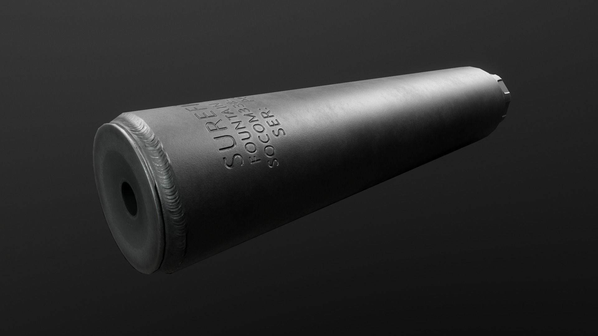 3D model Surefire SOCOM338-TI Suppressor and SFMB-338 Muzzle Brake VR ...