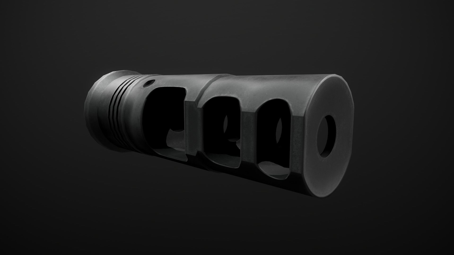 3D model Surefire SOCOM338-TI Suppressor and SFMB-338 Muzzle Brake VR ...
