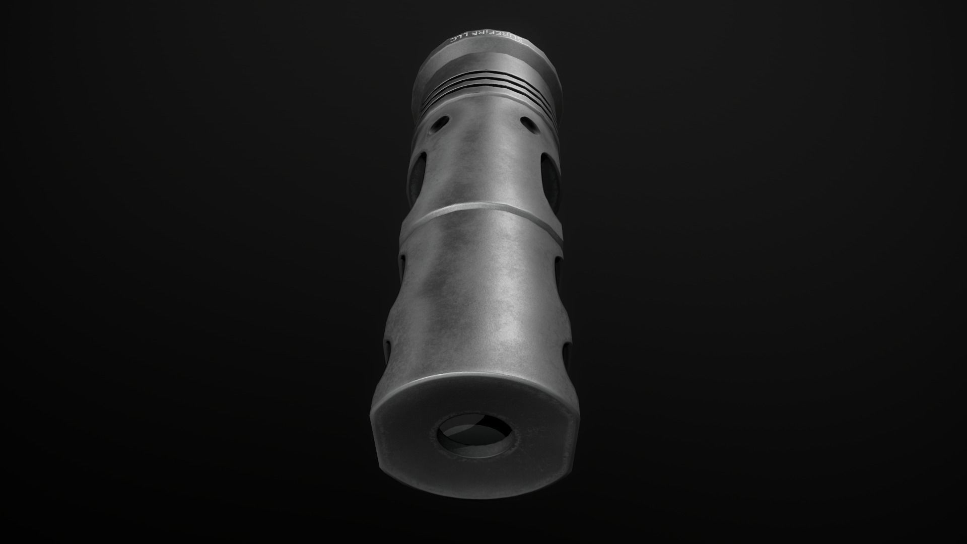3D model Surefire SOCOM338-TI Suppressor and SFMB-338 Muzzle Brake VR ...