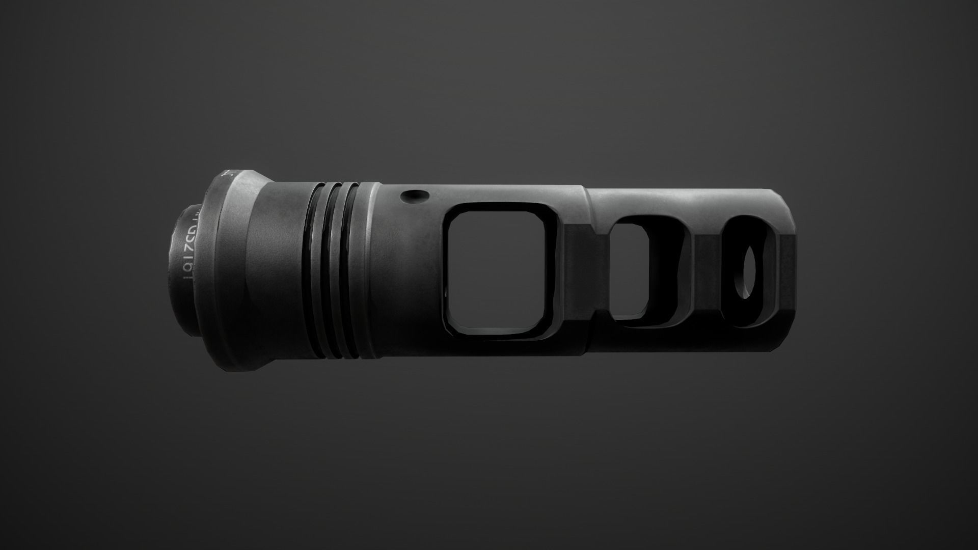 3D model Surefire SOCOM338-TI Suppressor and SFMB-338 Muzzle Brake VR ...