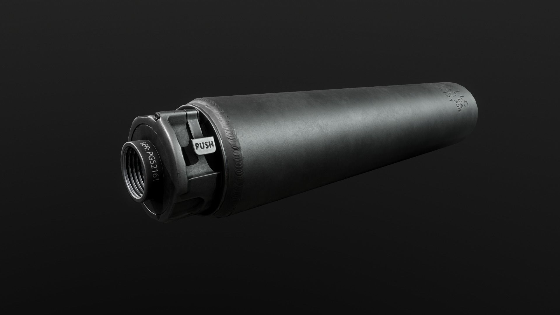 3D model Surefire SOCOM338-TI Suppressor and SFMB-338 Muzzle Brake VR ...
