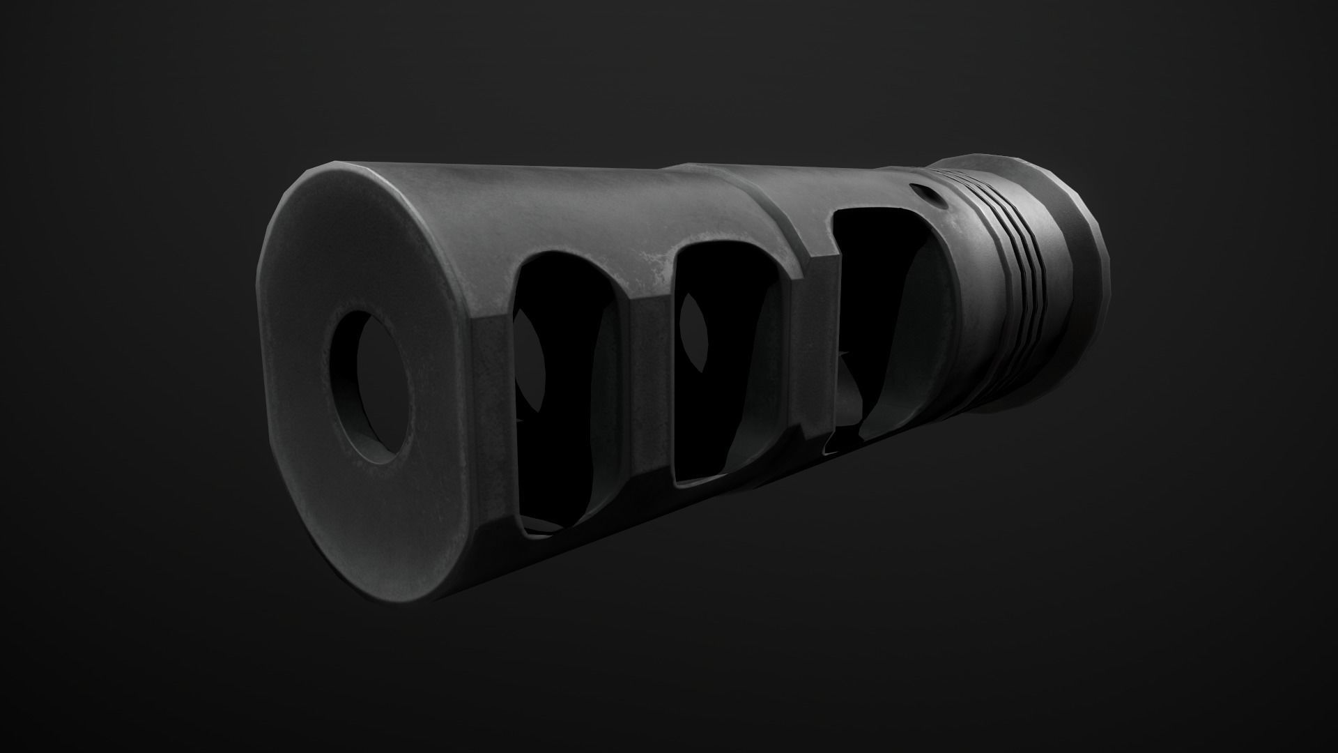 3D model Surefire SOCOM338-TI Suppressor and SFMB-338 Muzzle Brake VR ...