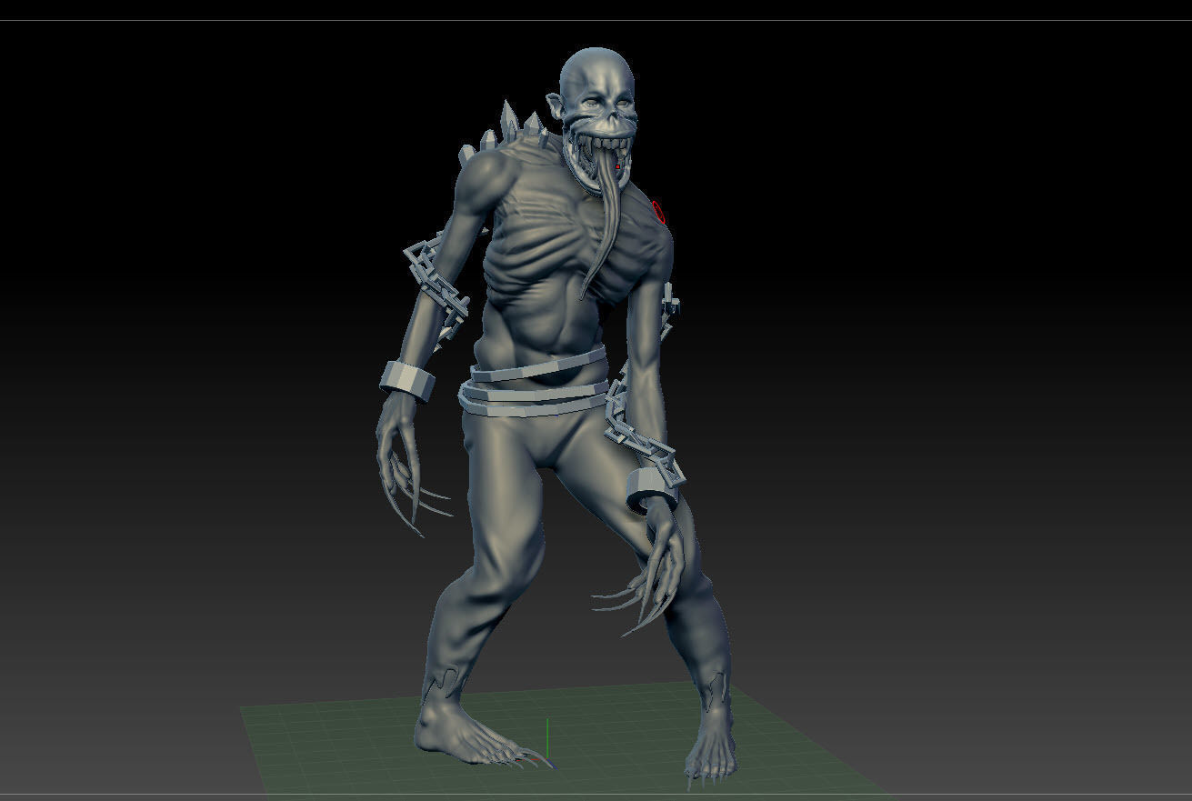 zombie stilized free VR / AR / low-poly 3D model animated rigged | CGTrader